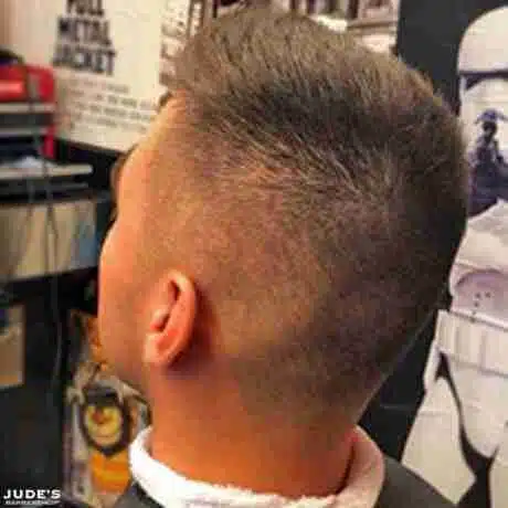 fohawk with lines on side