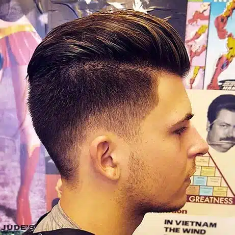 side pompadour